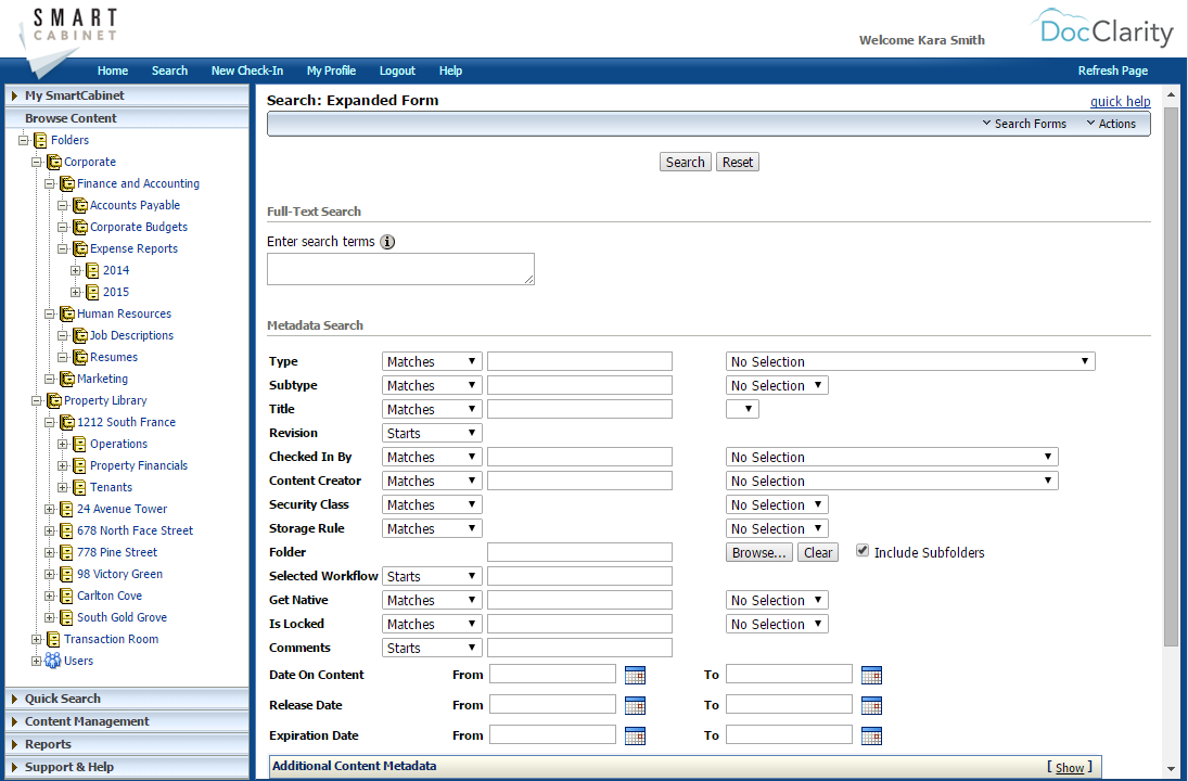 Finding Content When You Need It – SmartCabinet Support