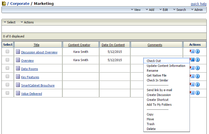 How Content Moves Through the System – SmartCabinet Support
