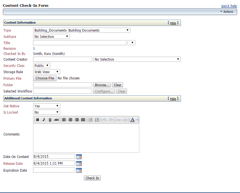 Bringing Content into SmartCabinet – SmartCabinet Support