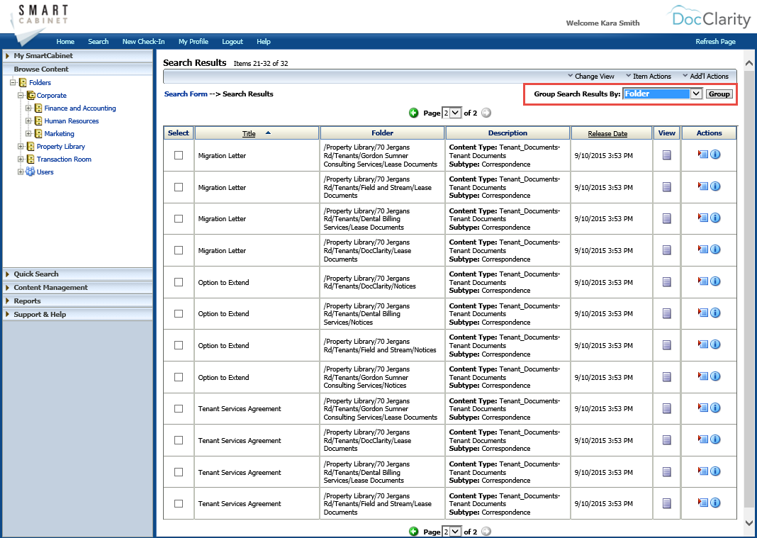 Advanced Search: Query Builder – SmartCabinet Support