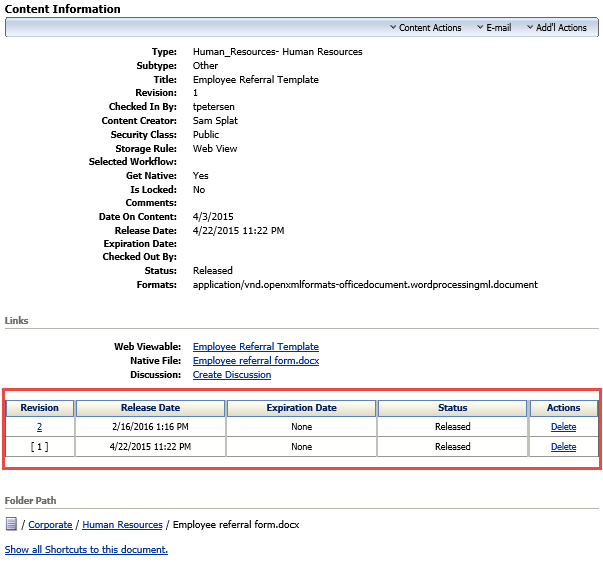 Document Revisions – SmartCabinet Support