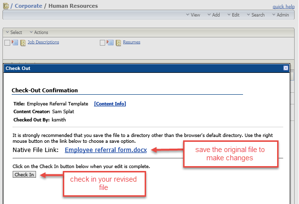 Document Revisions – SmartCabinet Support