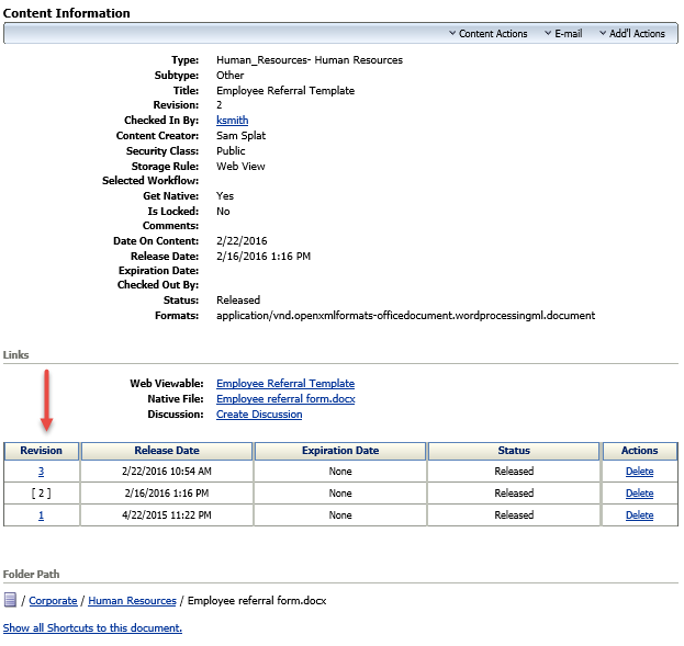 Document Revisions – SmartCabinet Support