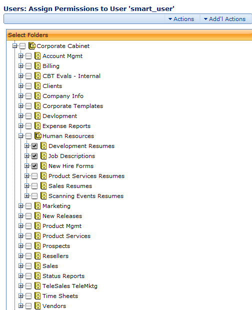 Users: Assign Permissions to User – SmartCabinet Support Users: Assign Permissions to User – SmartCabinet Support