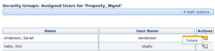Security Groups: Assigned Users – SmartCabinet Support