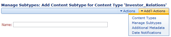 Manage Subtypes: Add Content Subtype for Content Type – SmartCabinet Support
