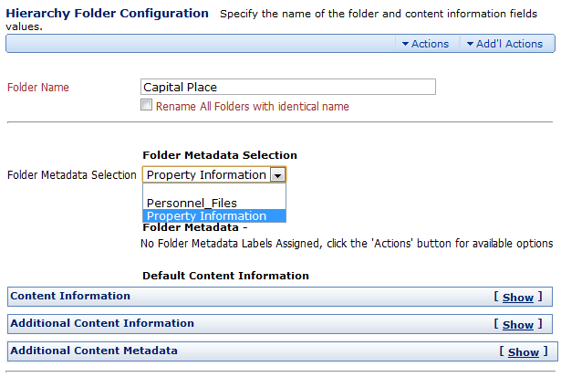Manage Metadata: Folder Metadata Labels – SmartCabinet Support