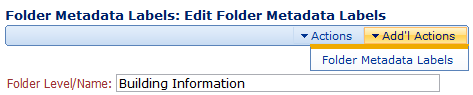 Manage Metadata: Folder Metadata Labels – SmartCabinet Support