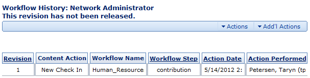 Workflow Reports: Workflow History – SmartCabinet Support
